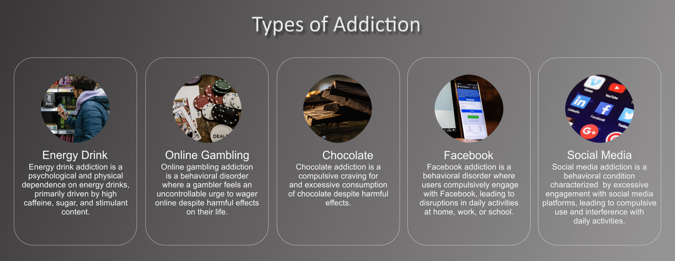 30 Different Types of Addiction - The Cabin Rehab London